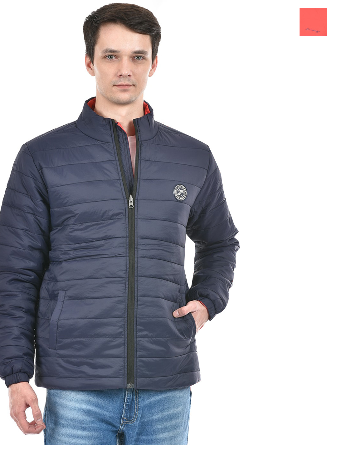 Buy Lawman Pg3 Mock Collar Long Sleeves Reversible Puffed Jacket ...