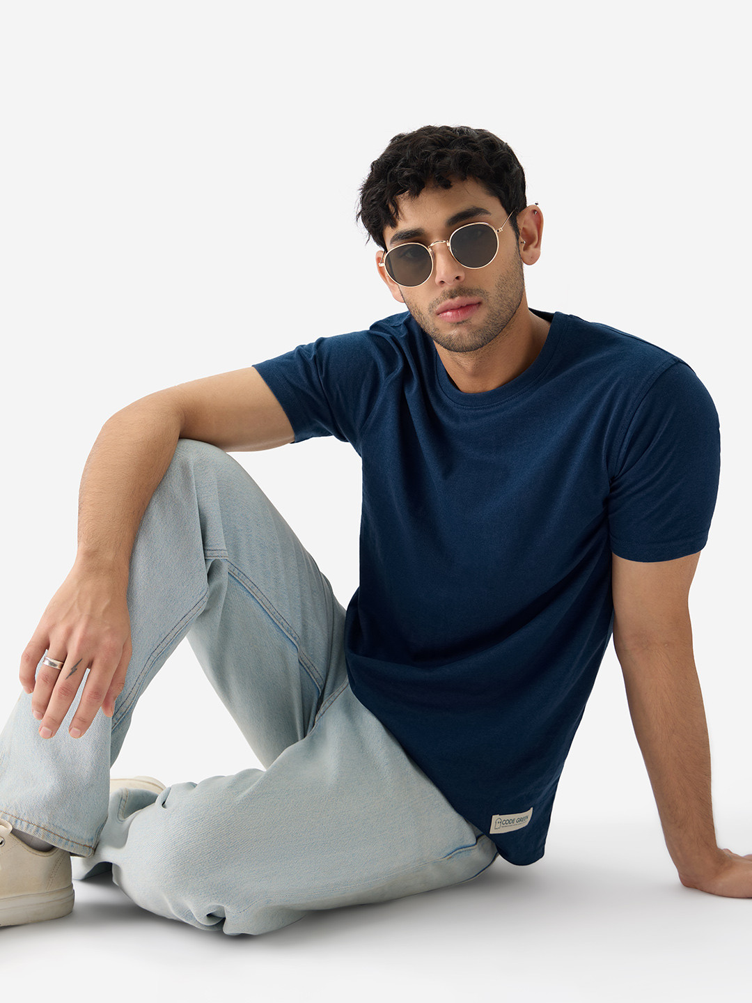 Buy The Souled Store Blue Round Neck Short Sleeves Casual T Shirt ...