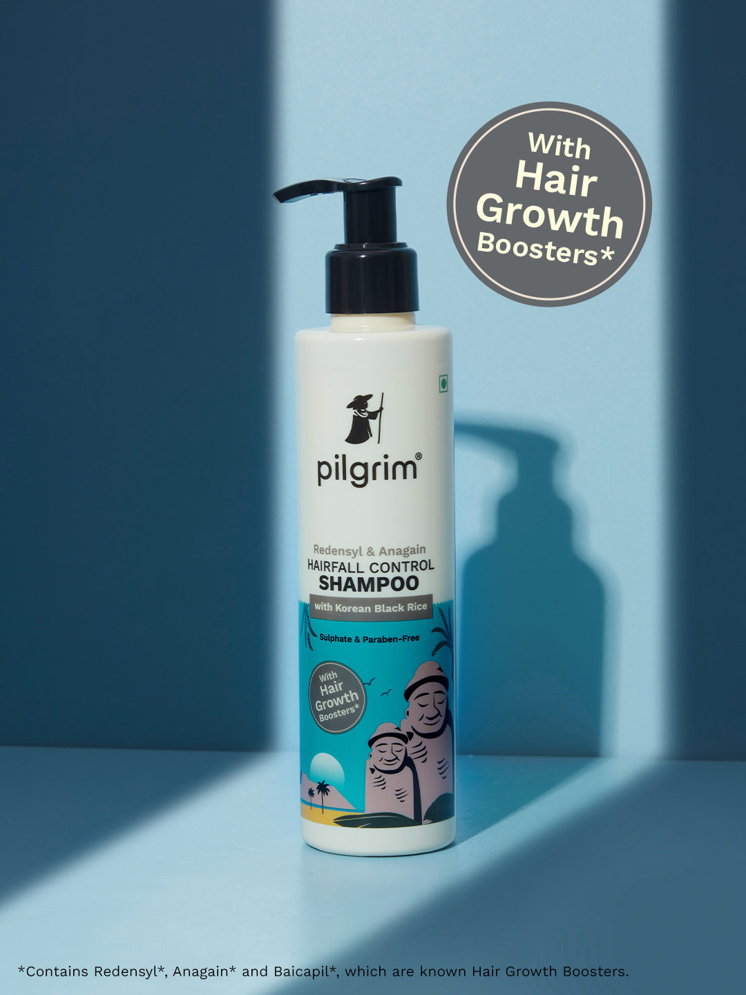Buy Pilgrim Redensyl & Anagain Hairfall Control Shampoo 200ml - Shampoo ...
