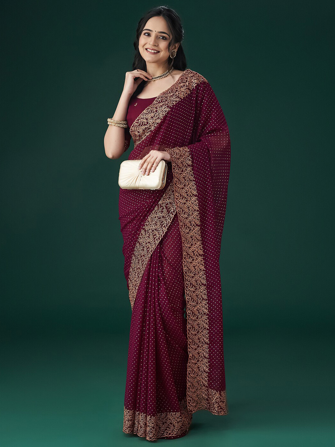 Buy Kasee Embroidered Sarees - Sarees for Women 27290188 | Myntra