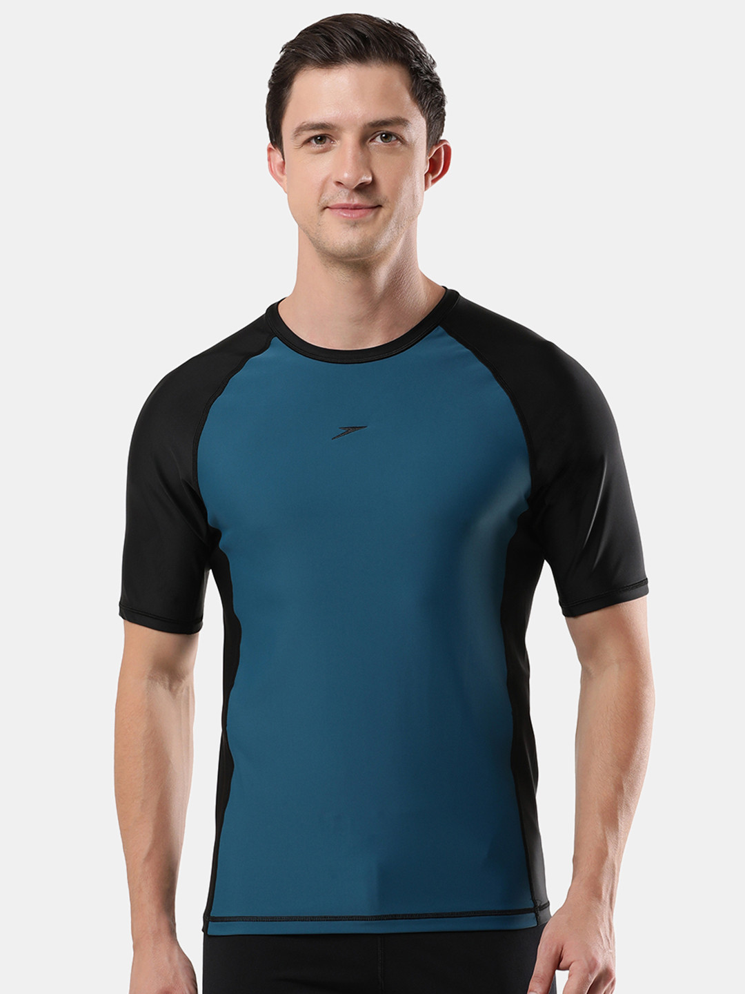 Buy Speedo Colourblocked Swim Tshirt - Swim Tops for Men 27298792 | Myntra