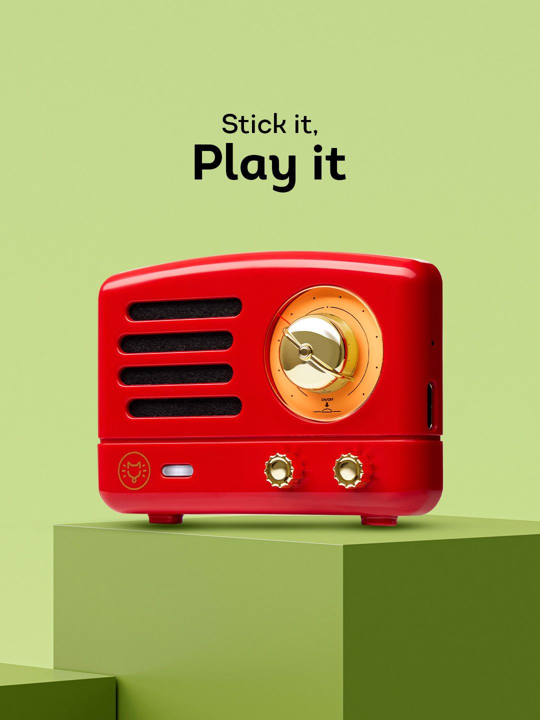 Buy Muzen OTR Magnetic Home Audio Portable Bluetooth Sticker Speaker ...