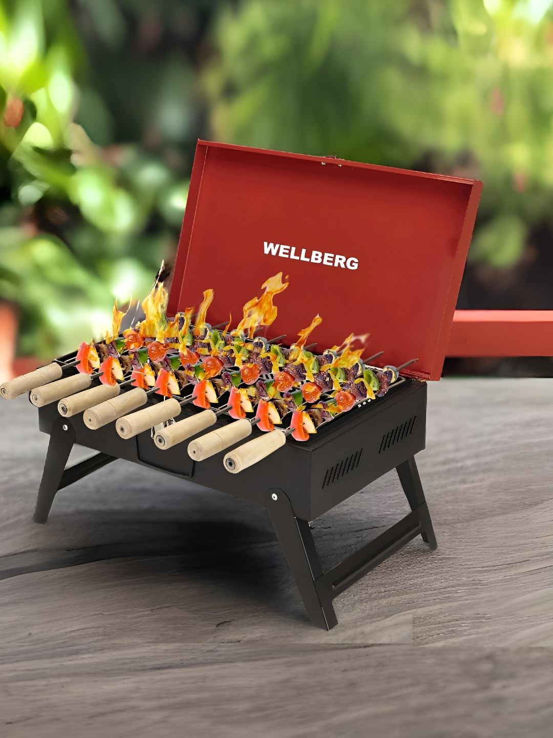 Buy WELLBERG Black Cast Iron Gas Oven Tandoor - Gas Oven Tandoor for ...