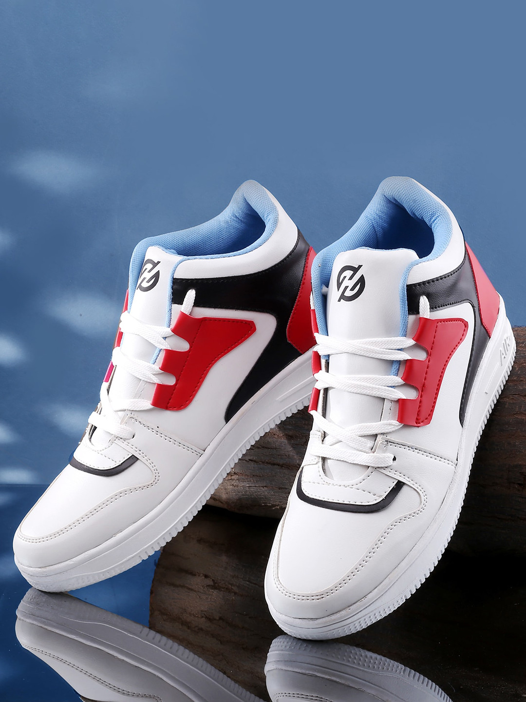 Buy HAKKEL Men Colourblocked Mid Top Lightweight Sneakers - Casual ...