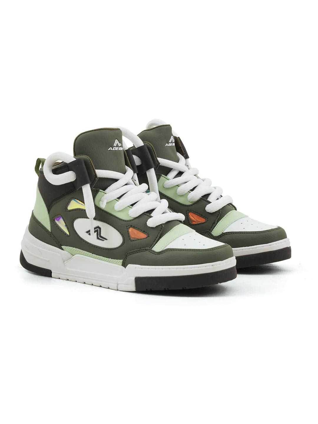 Buy Adeboy Men Colourblocked PU Sneakers - Casual Shoes for Men ...