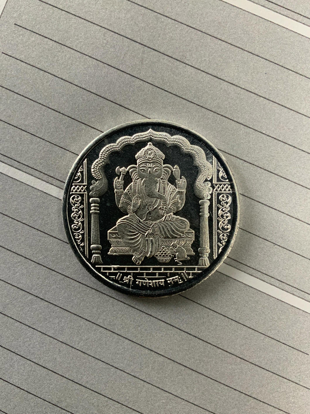 Buy ABDESIGNS Shree Ganesha 999 Silver Coin 10 Gm - Silver Coins for ...
