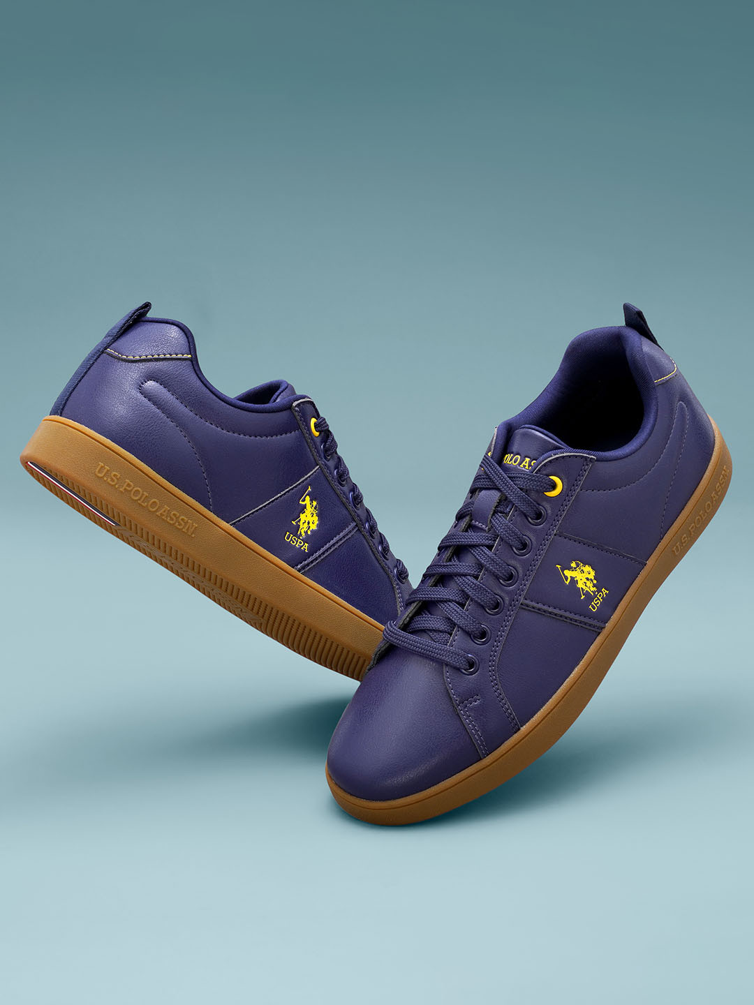 Buy U.S. Polo Assn. Men Round Toe Lace Up Sneakers - Casual Shoes for ...