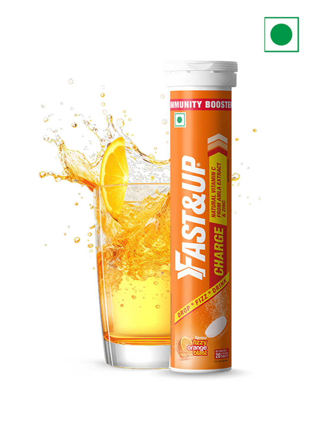 Buy FAST&UP Fizzy Orange Charge Immunity Booster Tablets With Vitamin C ...