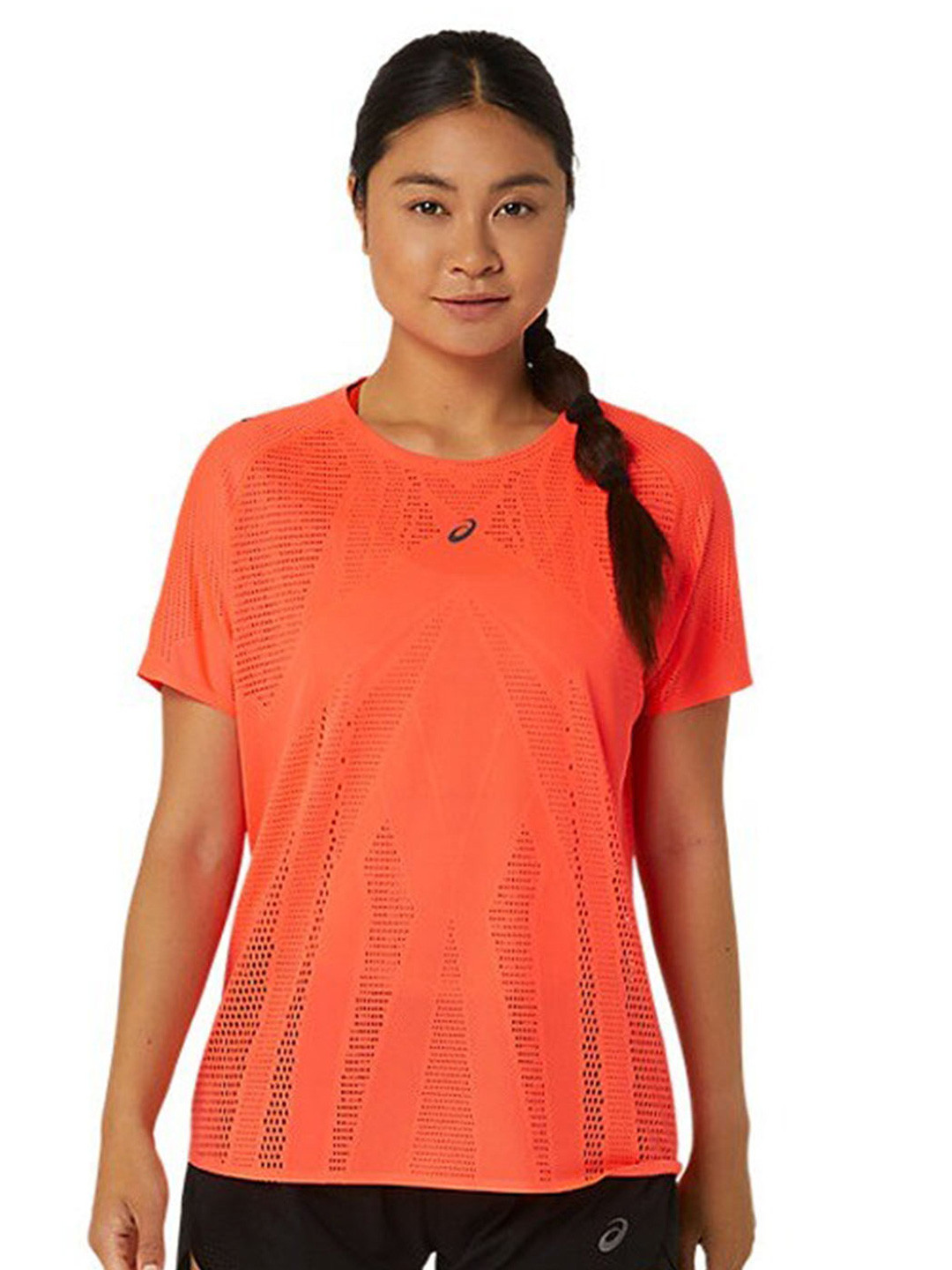 Buy ASICS Brand Logo Printed Round Neck Short Raglan Sleeves Sports T ...