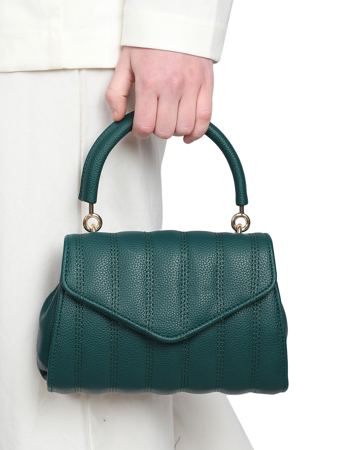 Buy MINI WESST Textured Structured Handheld Bag - Handbags for Women ...