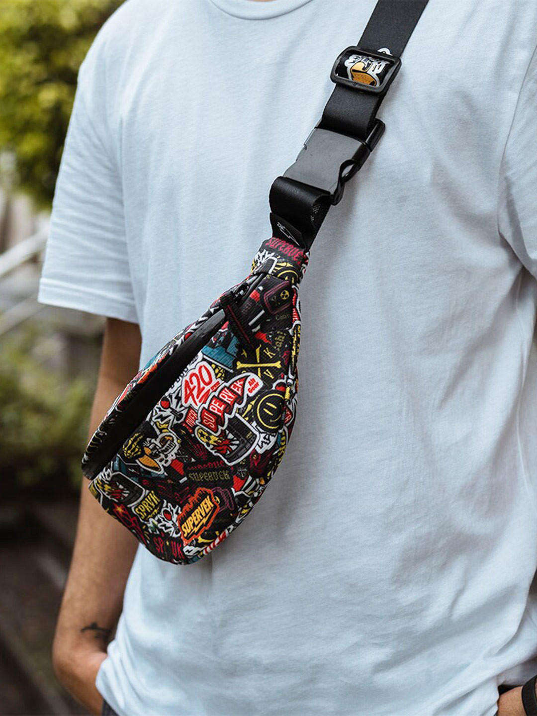 Buy SUPERVEK Stickulture Cross Body Slinger Bag - Waist Pouch for ...