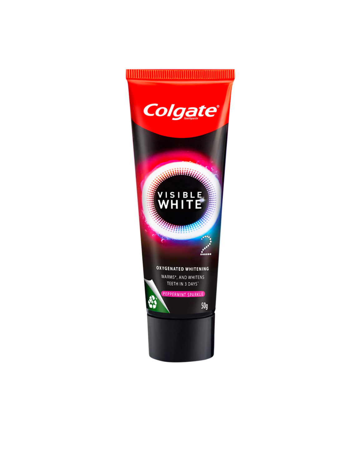 Buy Colgate Visible White O2 Teeth Whitening Toothpaste 50g Peppermint ...