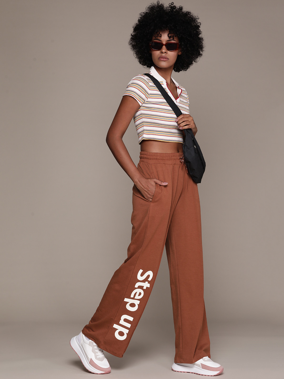 Buy The Roadster Lifestyle Co. RE/LAX Women Flared Track Pants - Track ...