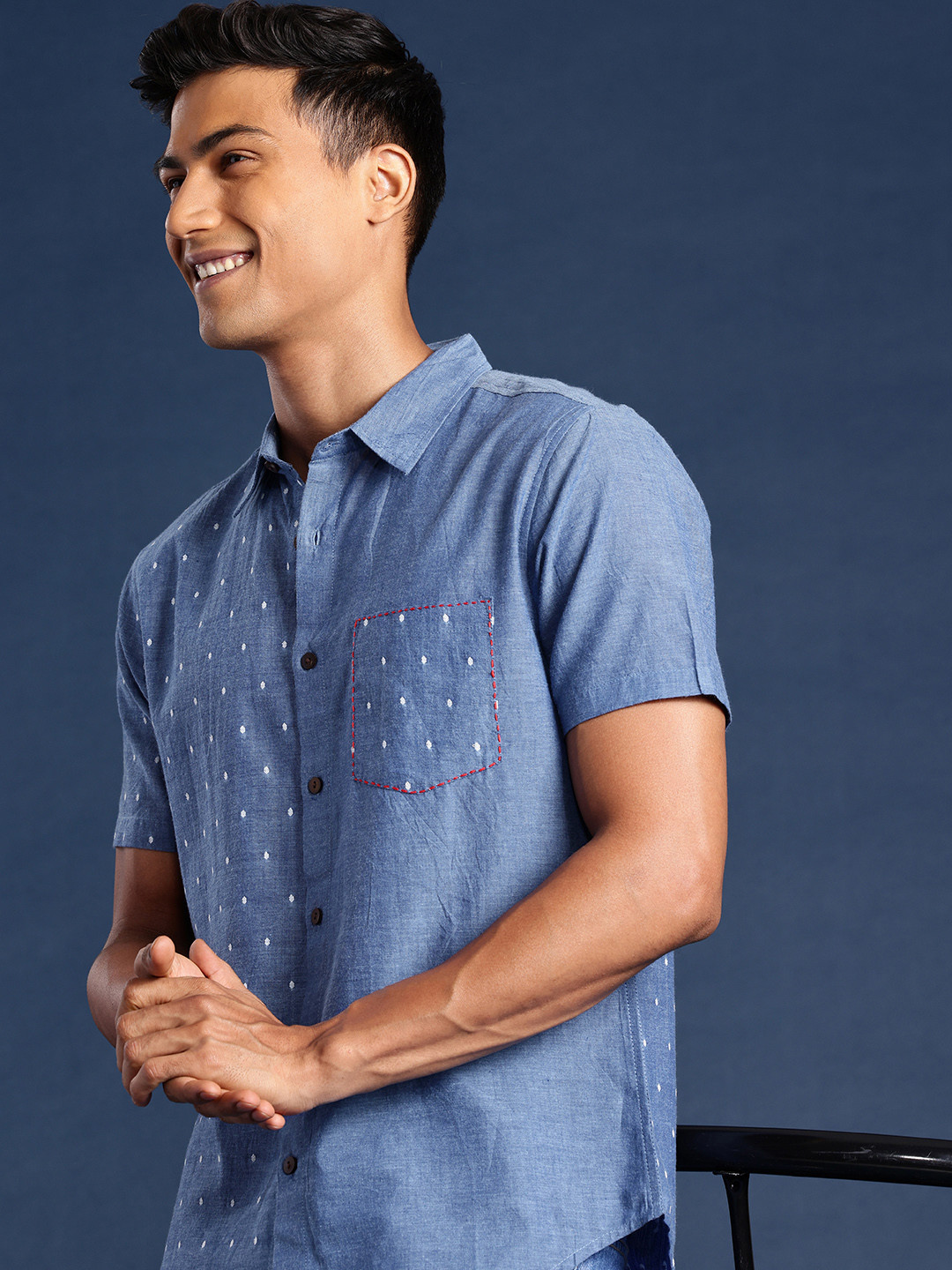 Buy Taavi Geometric Cotton Woven Legacy Casual Shirt - Shirts for Men ...