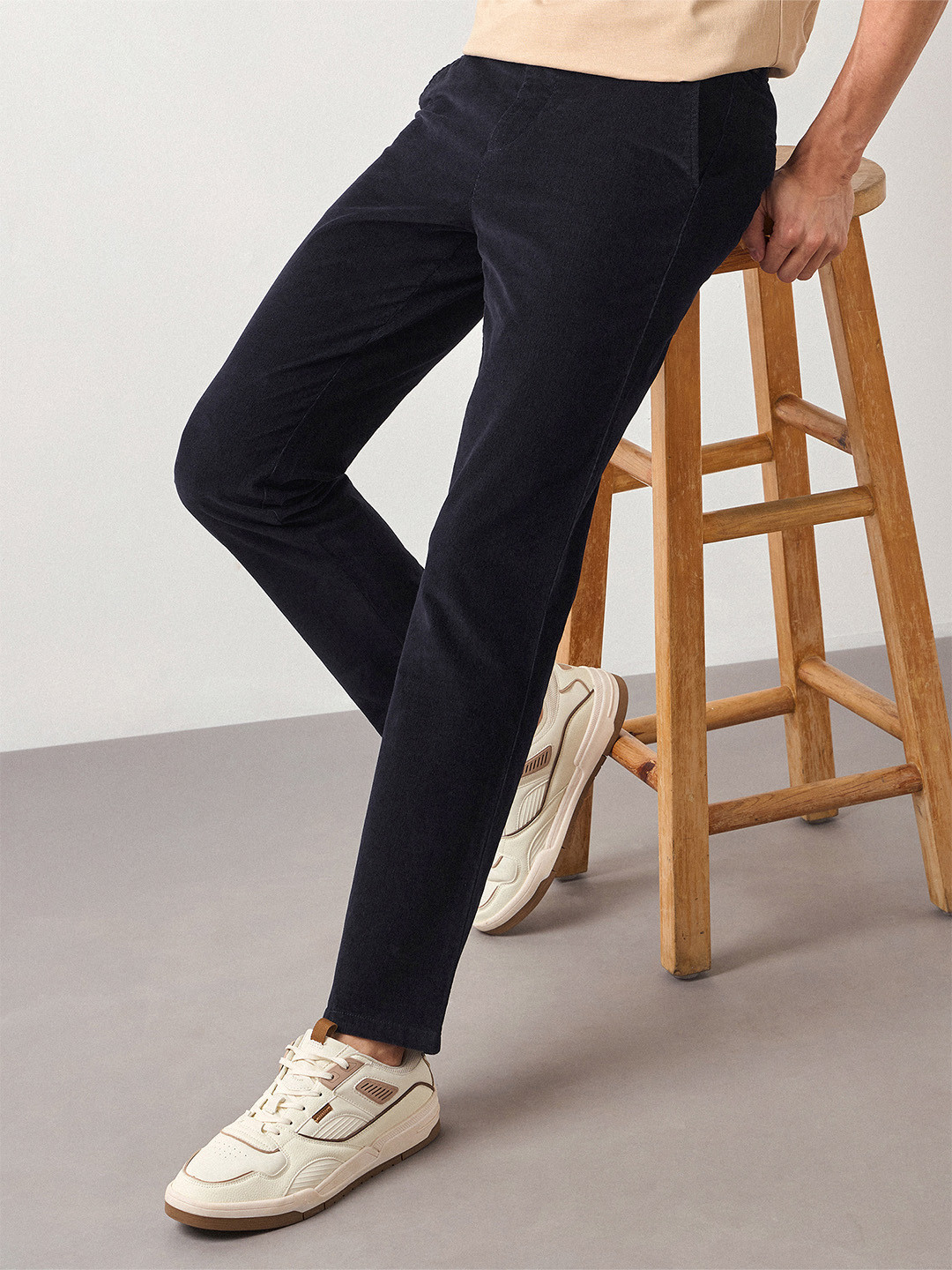 Buy Red Flame Men Regular Fit Stretchable Casual Trouser - Trousers for ...