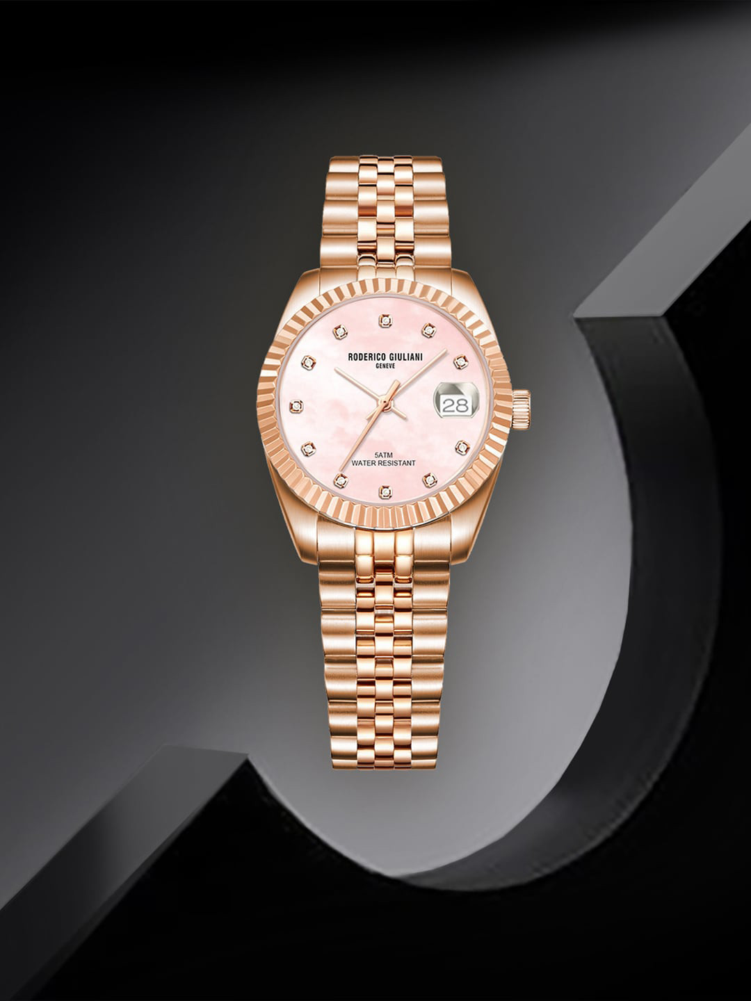 Buy RODERICO GIULIANI Unisex Bracelet Style Straps Analogue Watch RG ...