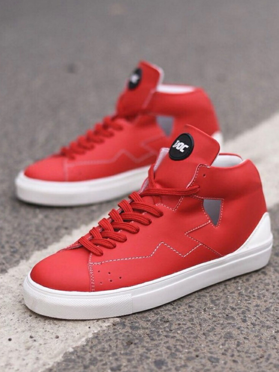 Buy Doc Martin Men Round Toe Mid Top Antibacterial Sneakers - Casual ...