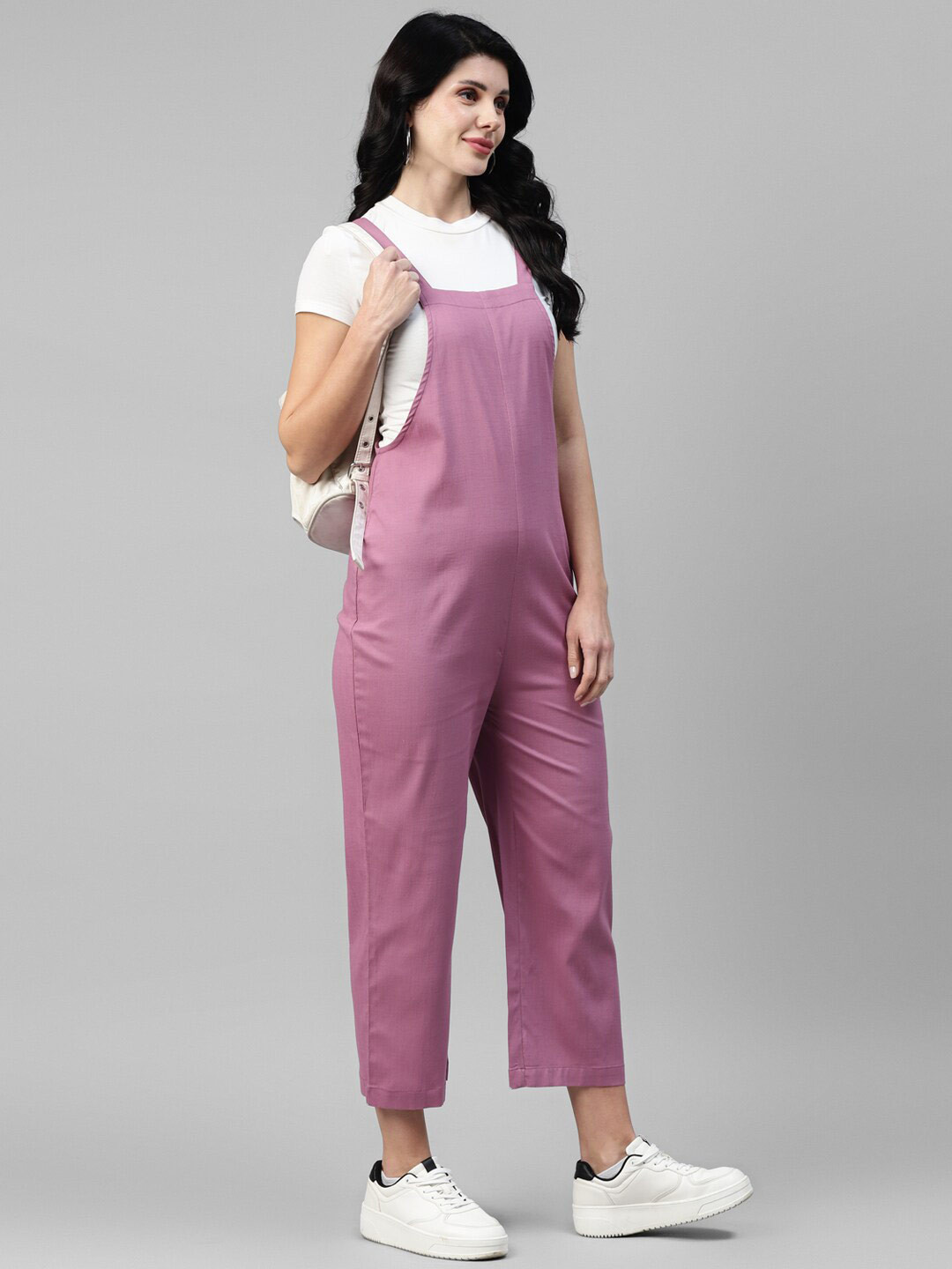 Buy DEEBACO Straight Leg Ankle Length Lycra Dungaree - Dungarees for ...