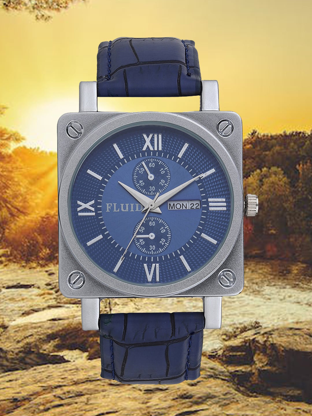 Buy FLUID Men Textured Straps Water Resistant Analogue Watch FLWatch24 ...