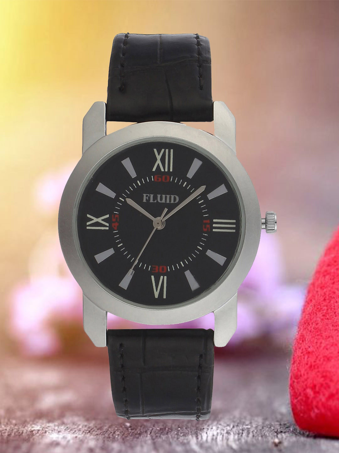 Buy FLUID Women Leather Straps Analogue Watch FLWatch24 746L BK01 ...