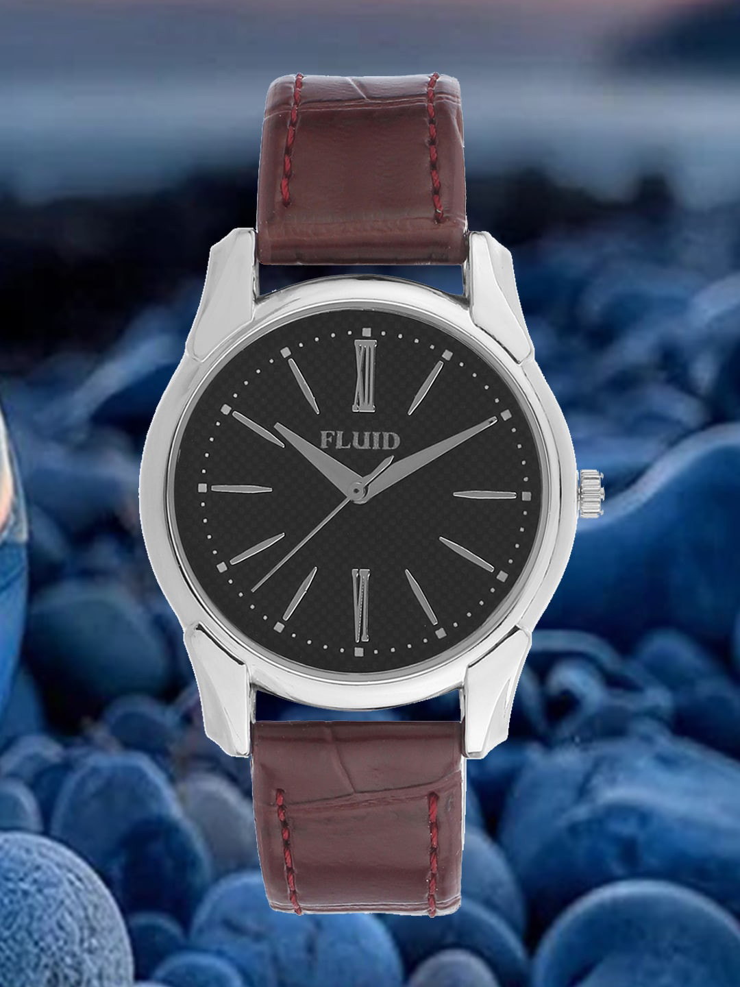 Buy FLUID Women Leather Straps Analogue Watch FLWatch24 751L BK01 ...