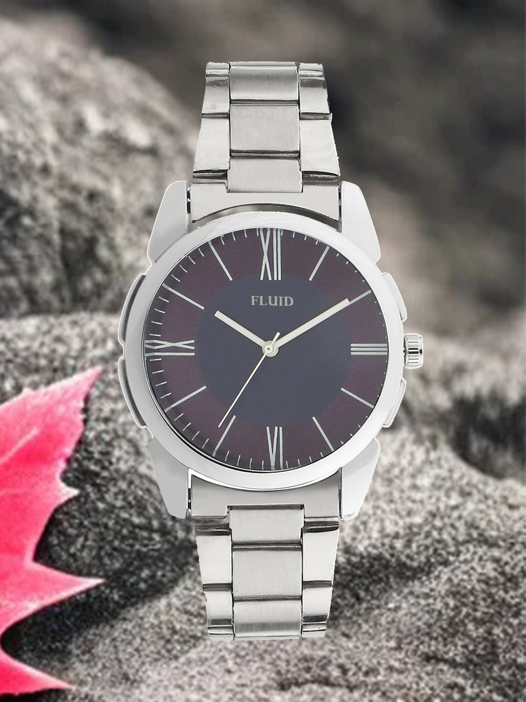 Buy FLUID Women Embellished Bracelet Style Straps Analogue Watch ...