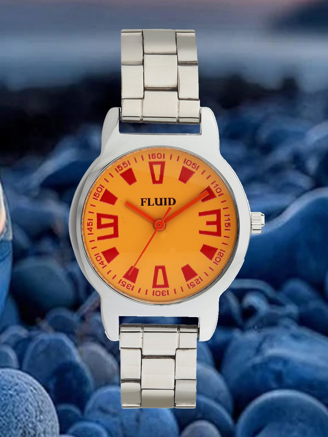 Buy FLUID Women Embellished Dial & Bracelet Style Straps Analogue Watch ...