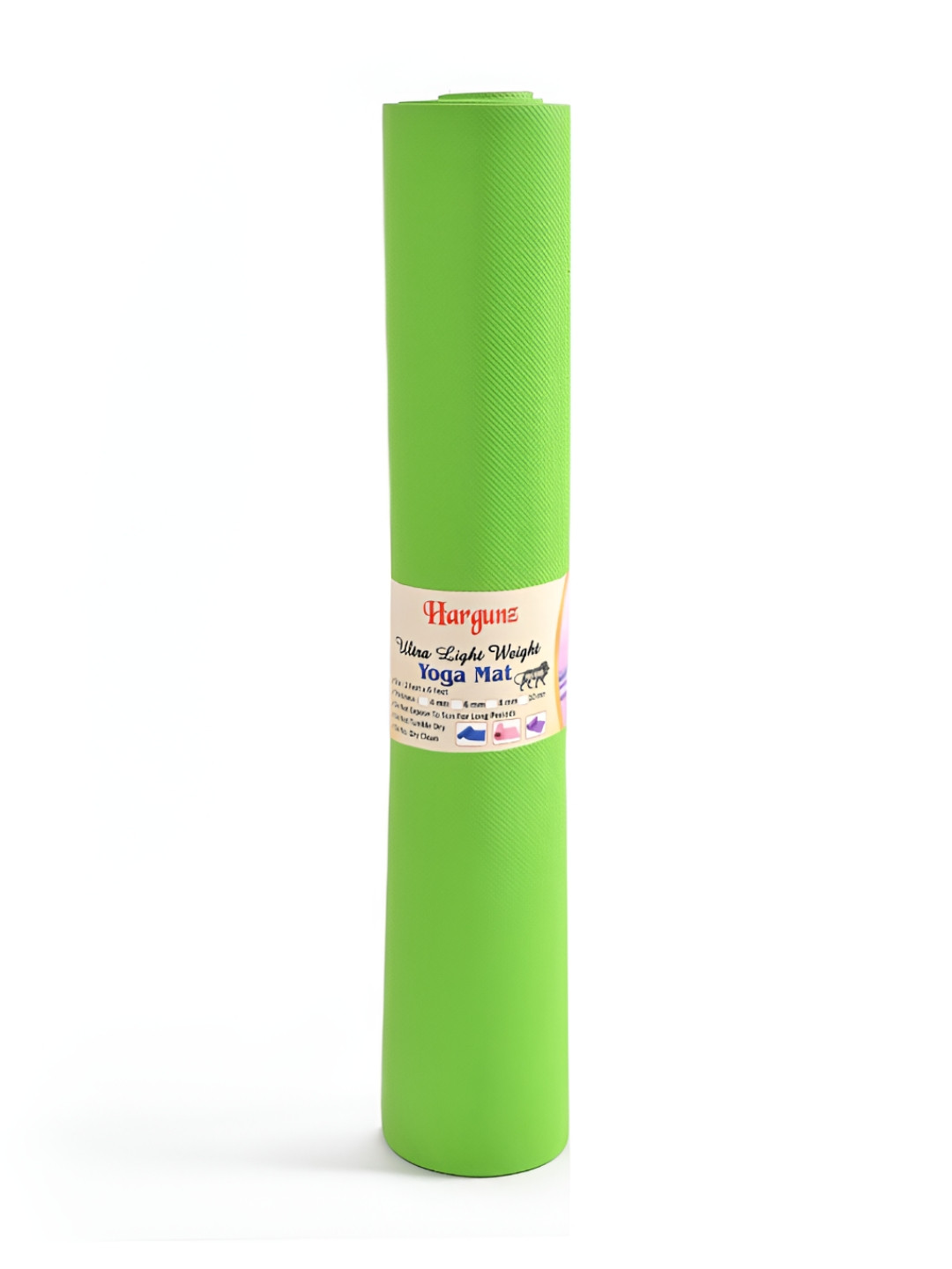 Buy Hargunz Lime Green Rectangular Anti Skid Yoga Mat - Yoga Mats for ...