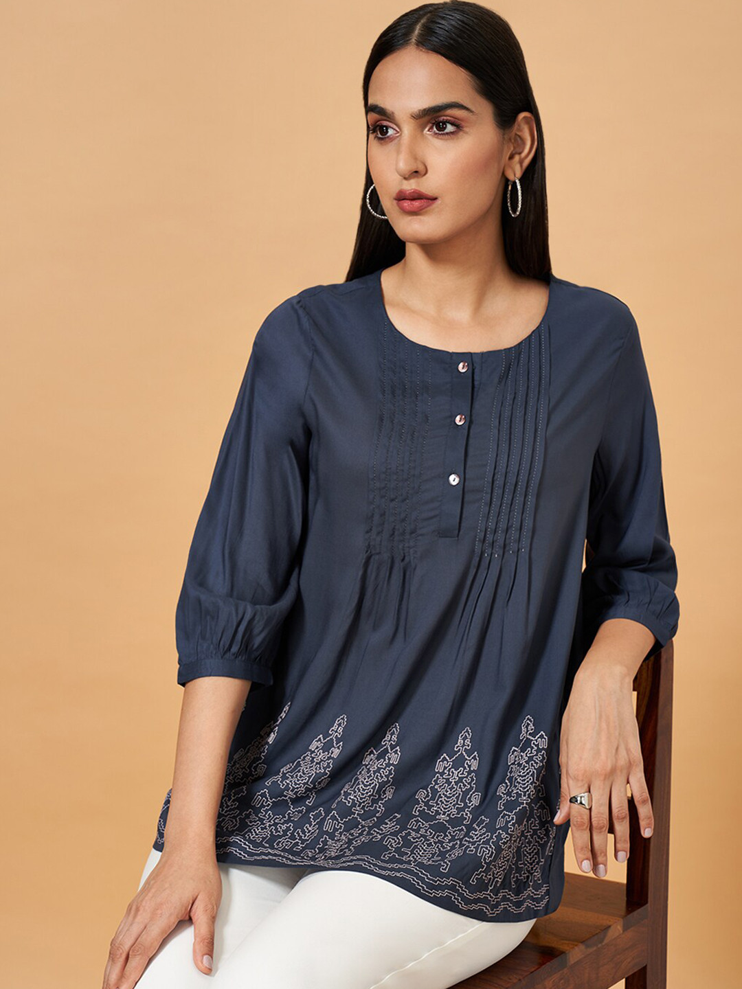 Buy Marigold Lane Geometric Printed Tunic - Tunics for Women 27385202 ...