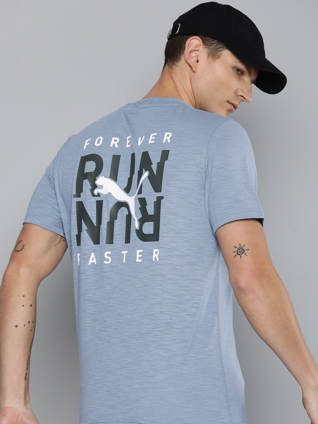 Buy Puma Graphic Run Emblem Training DryCELL T Shirt - Tshirts for Men ...