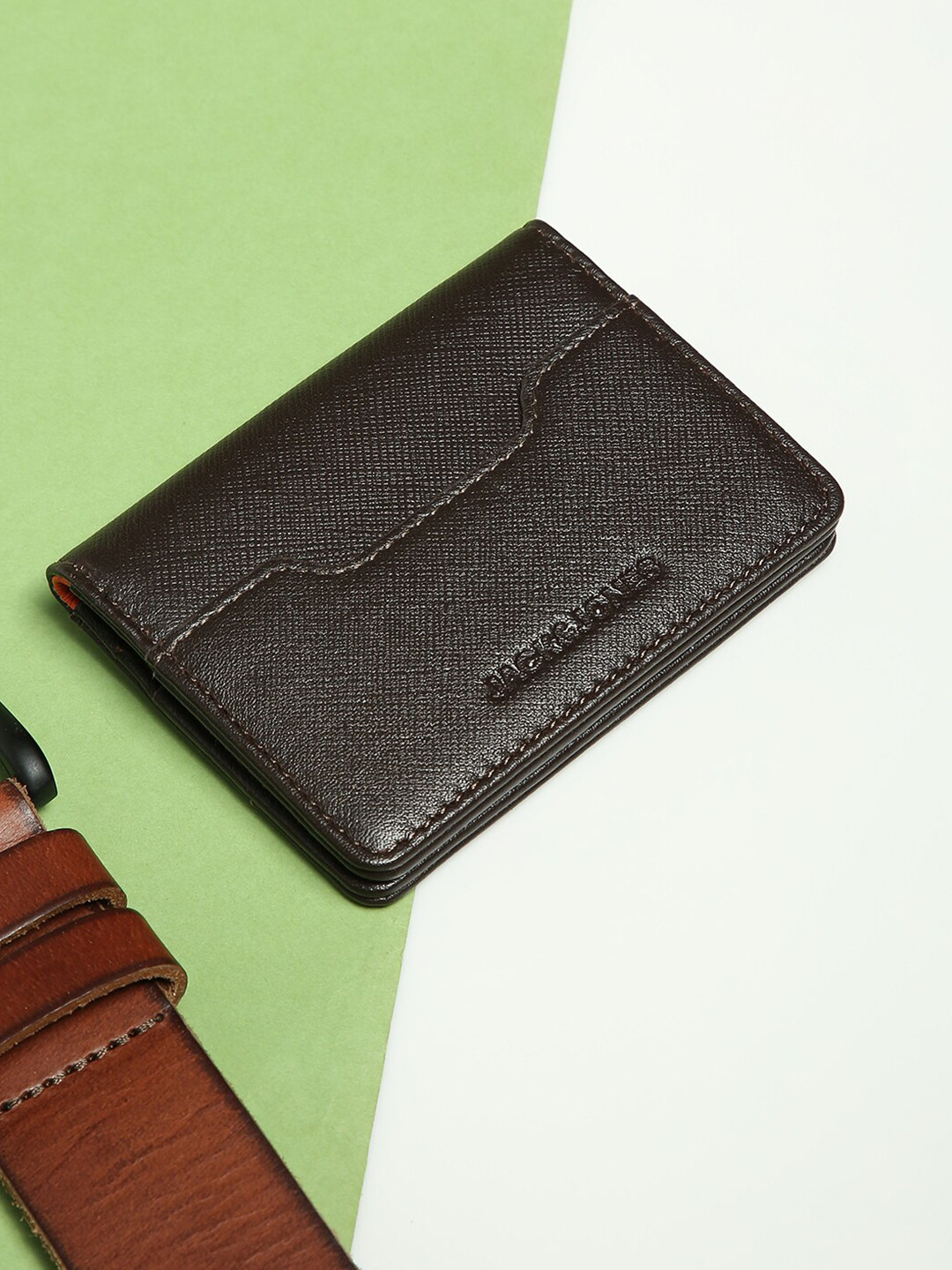 Buy Jack & Jones Textured Leather Two Fold Wallet - Wallets for Men ...