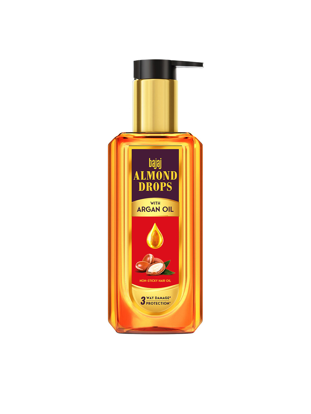 Buy BAJAJ CONSUMER CARE Almond Drops Non Sticky Hair Oil With Argan 100 ...