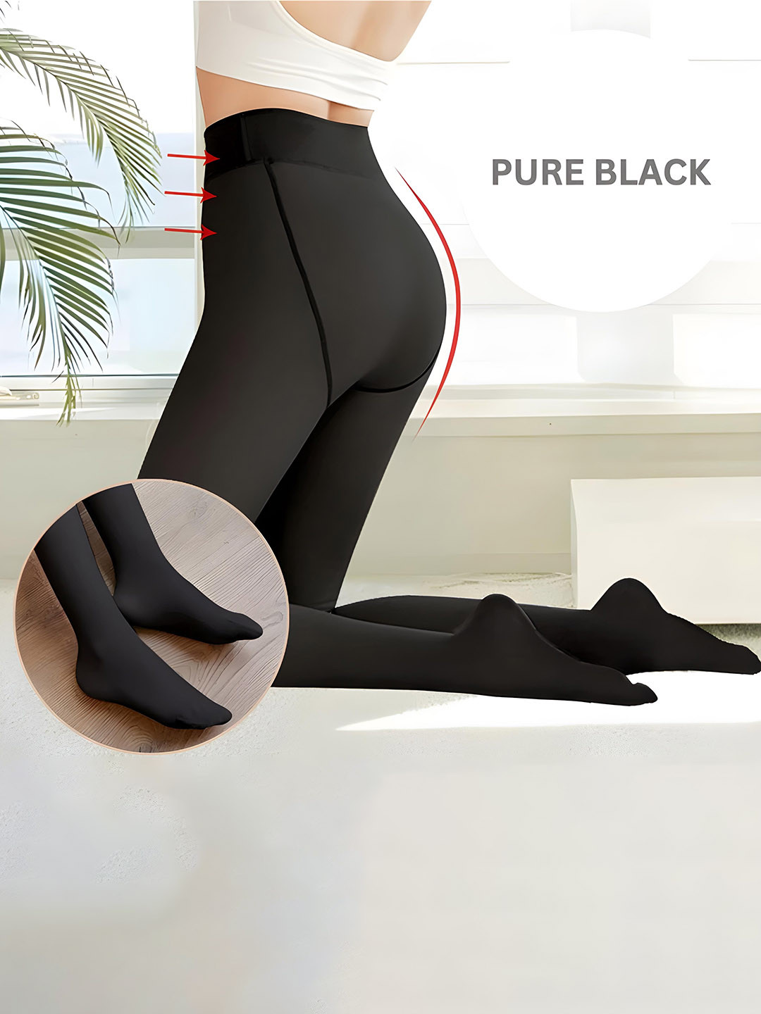 Buy DUNBERRY LONDON Warm Thermal Fur Fleece Woolen Stockings - Thermal ...