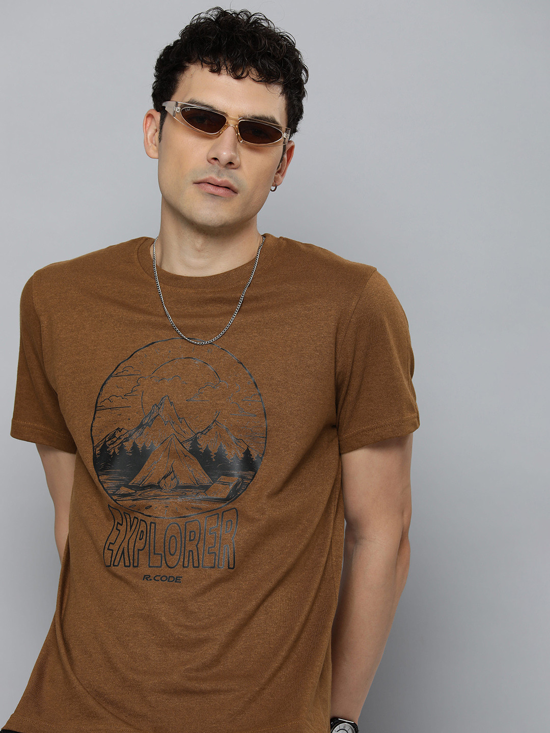 Buy R.Code By The Roadster Life Co. Men Graphic Printed T Shirt ...