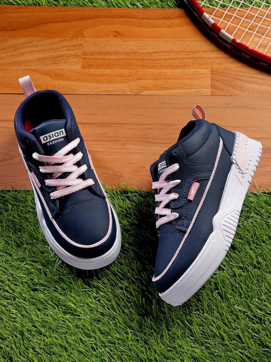 Buy ASIAN Women Colourblocked Round Toe Memory Foam Sneakers - Casual ...