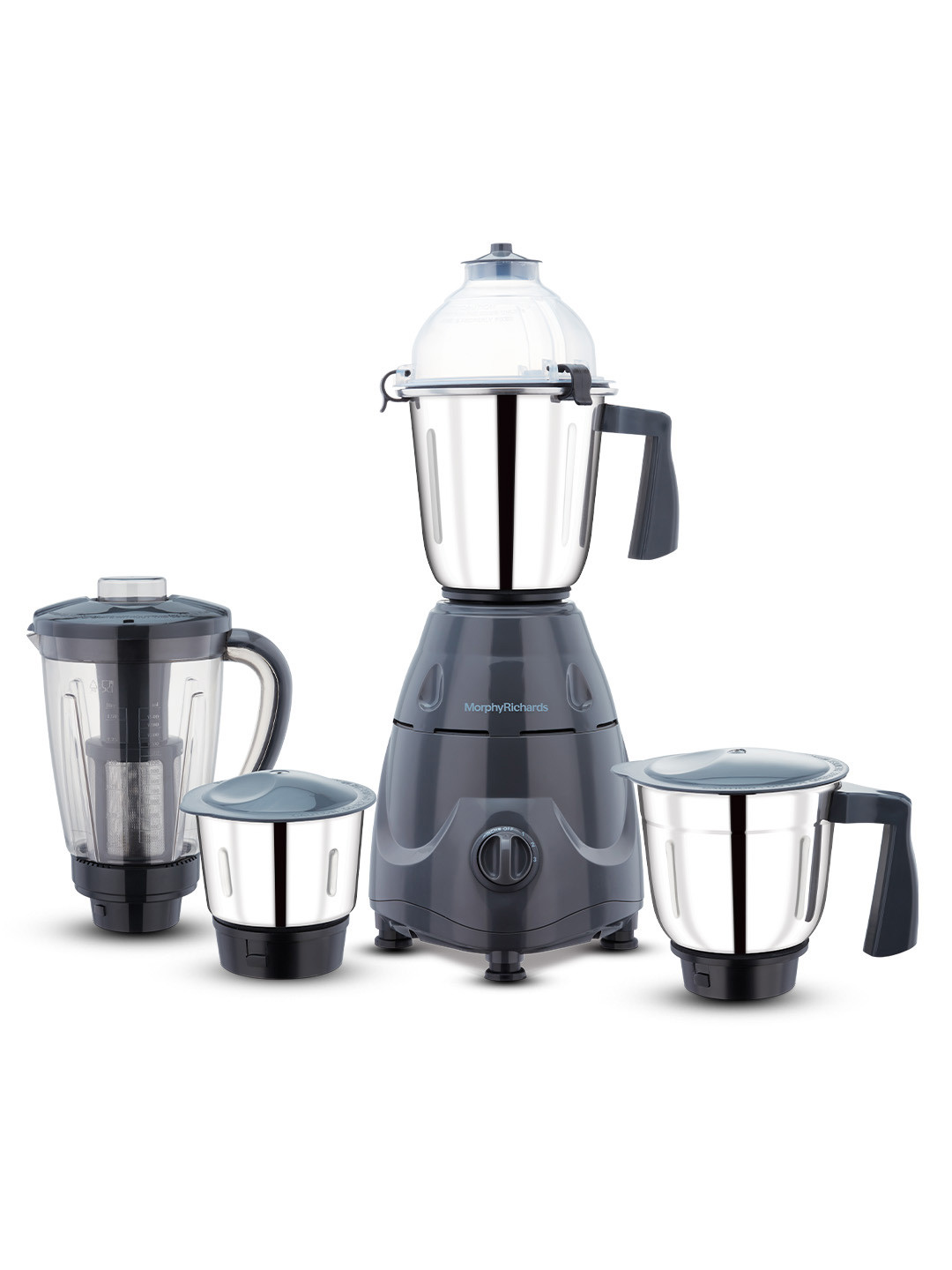 Buy Morphy Richards Silver Toned & Black Icon Superb Dlx 4 Jar Mixer Grinder - Juicer Mixer ...