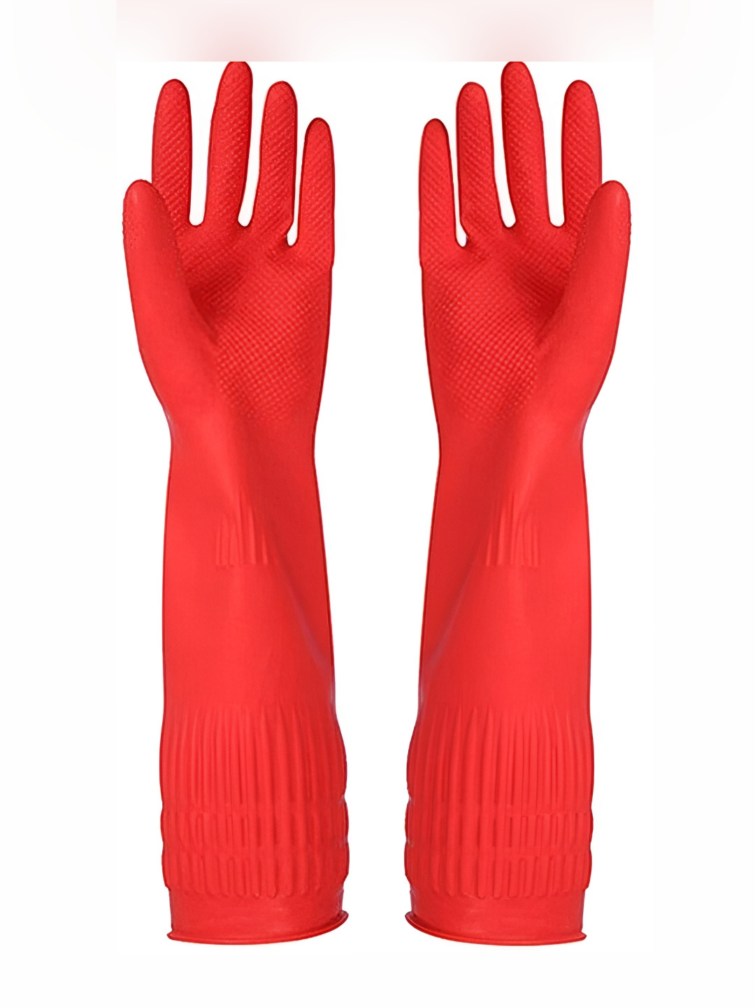 Buy RBGIIT Red 1 Pair Rubber Cleaning Gloves - Kitchen Gloves for ...
