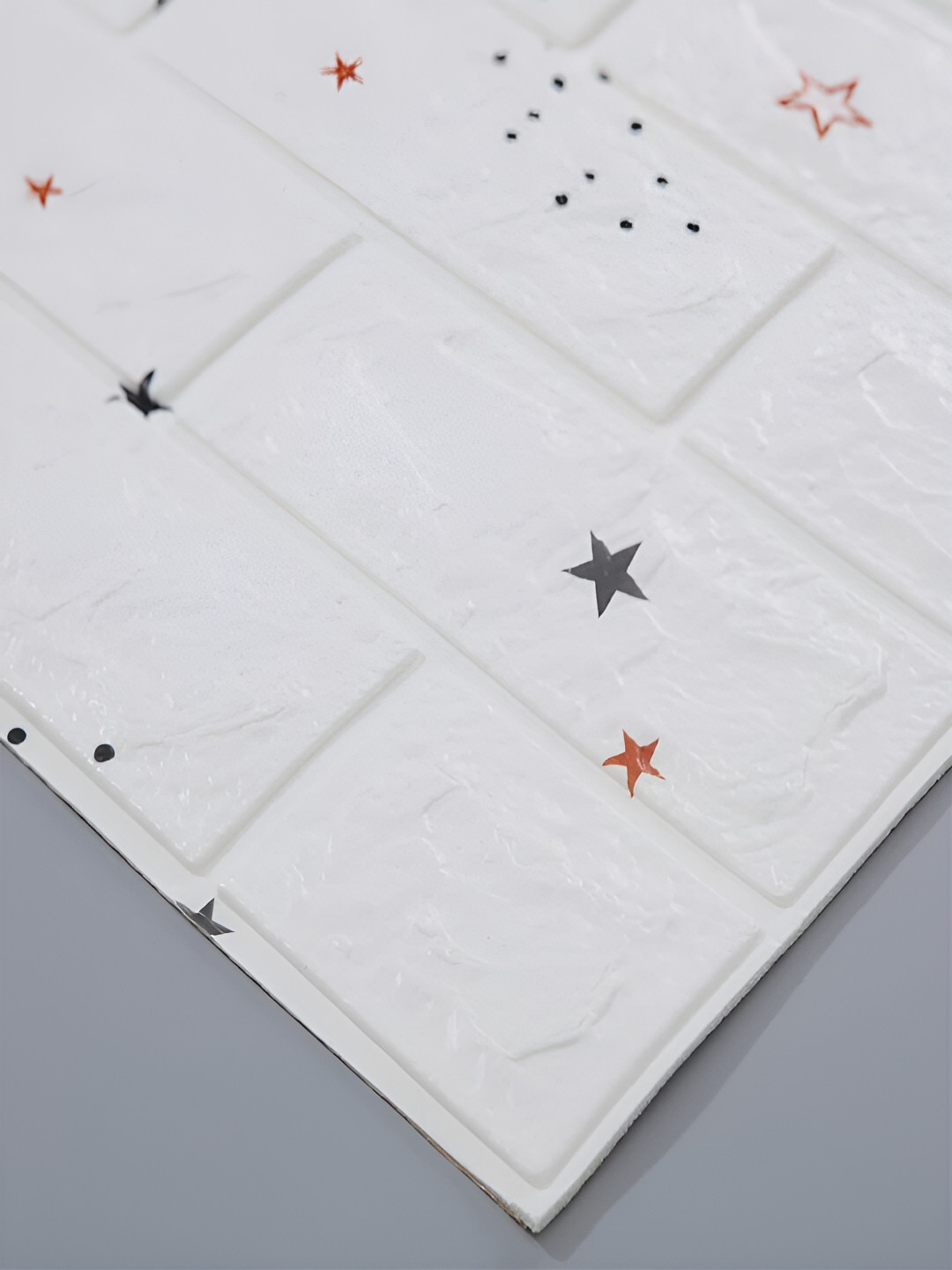 Buy Kuber Industries White 2 Pieces 3D Wallpaper - Decals And Stickers ...