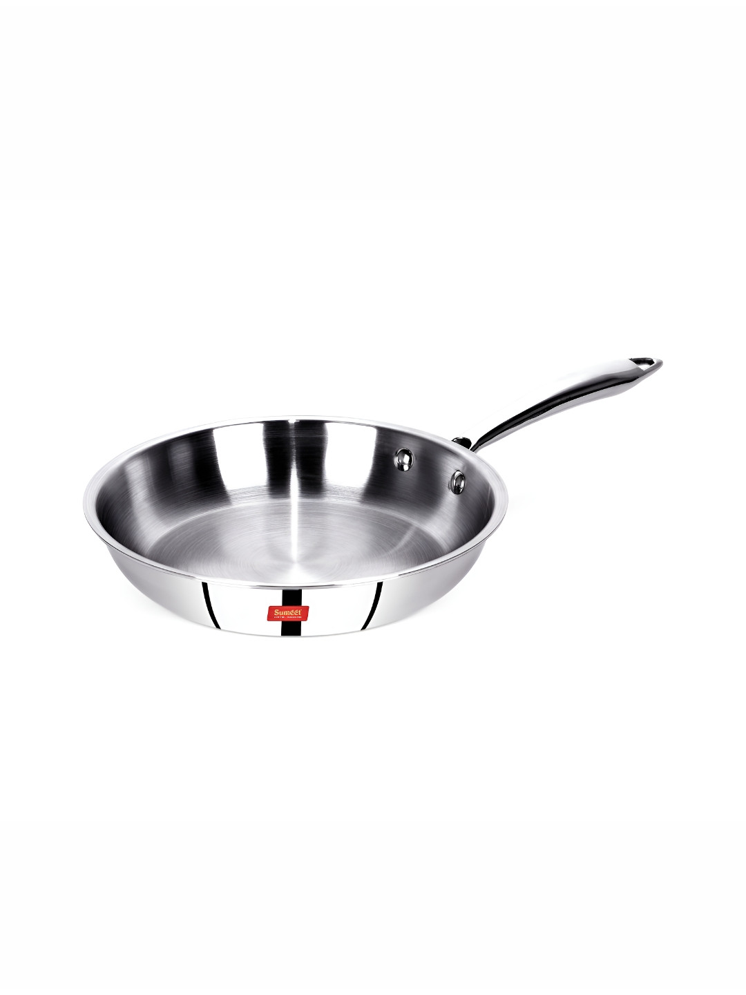 Buy Sumeet Steel Tri Ply Stainless Steel Induction Base Frying Pan ...