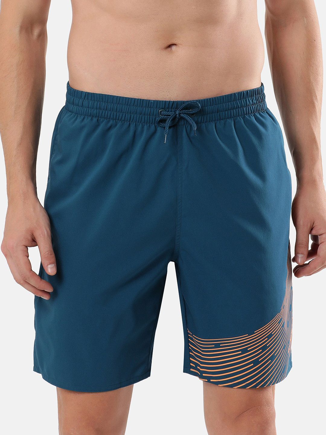 Buy Speedo Men Essential Printed Mid Rise Nylon 18" Watershorts - Swim ...