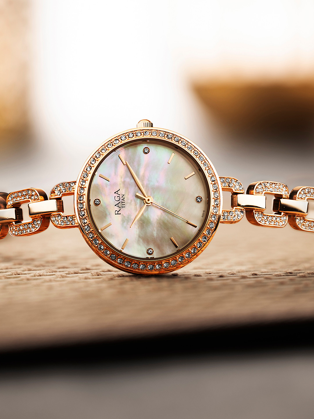 Buy Titan Raga Show Stopper Women Embellished Bracelet Analogue Watch ...