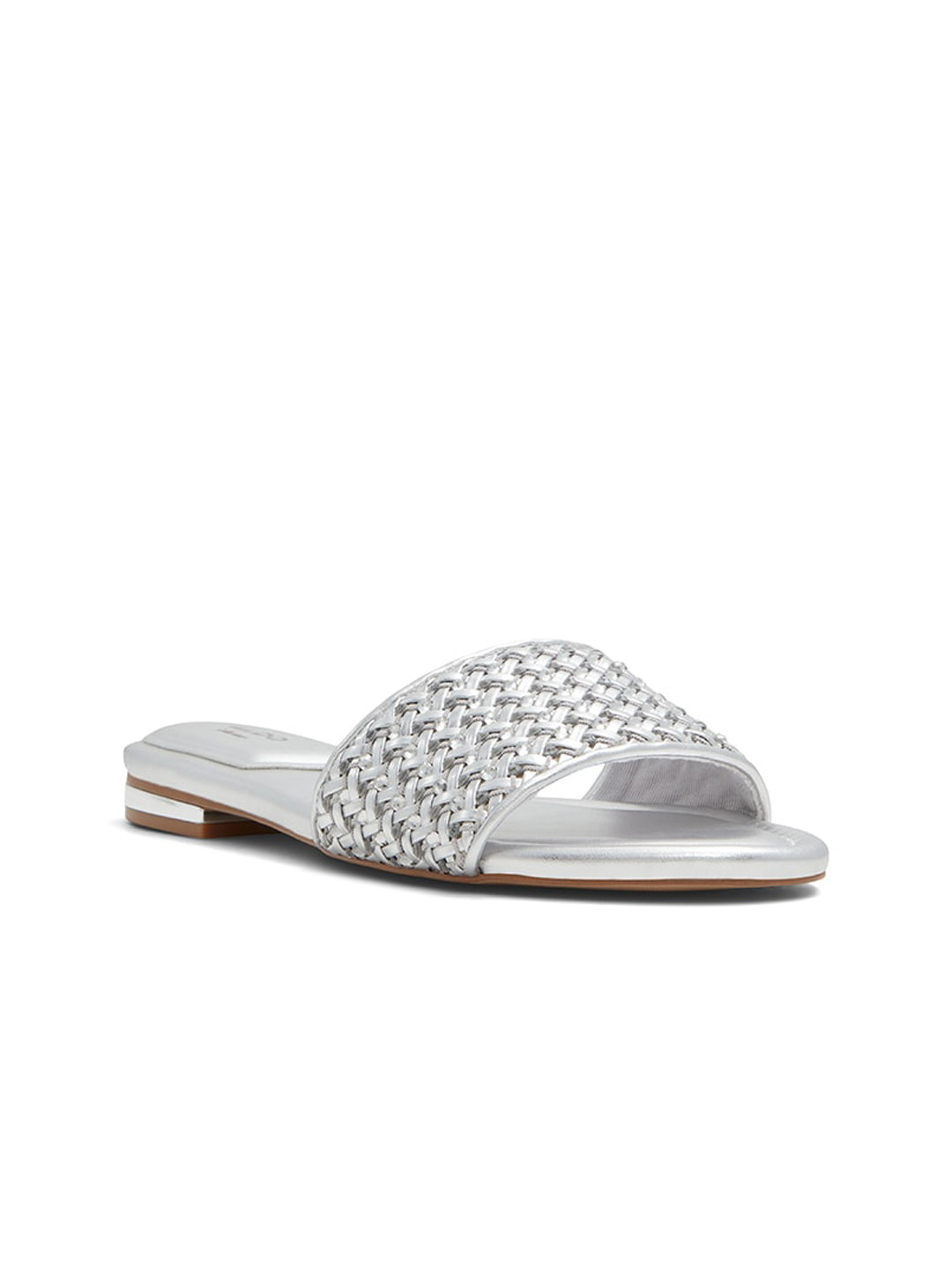 Buy ALDO Textured Embellished Open Toe Flats - Flats for Women 27430140 ...