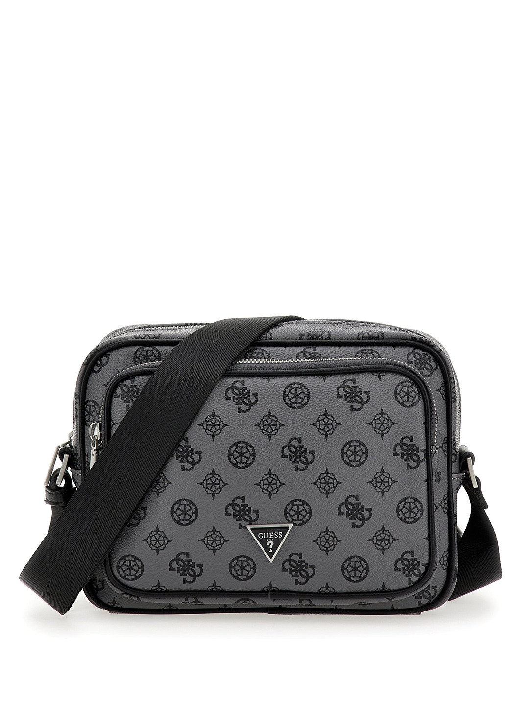 Buy GUESS Men Brand Logo Printed Structured Messenger Bag - Messenger ...