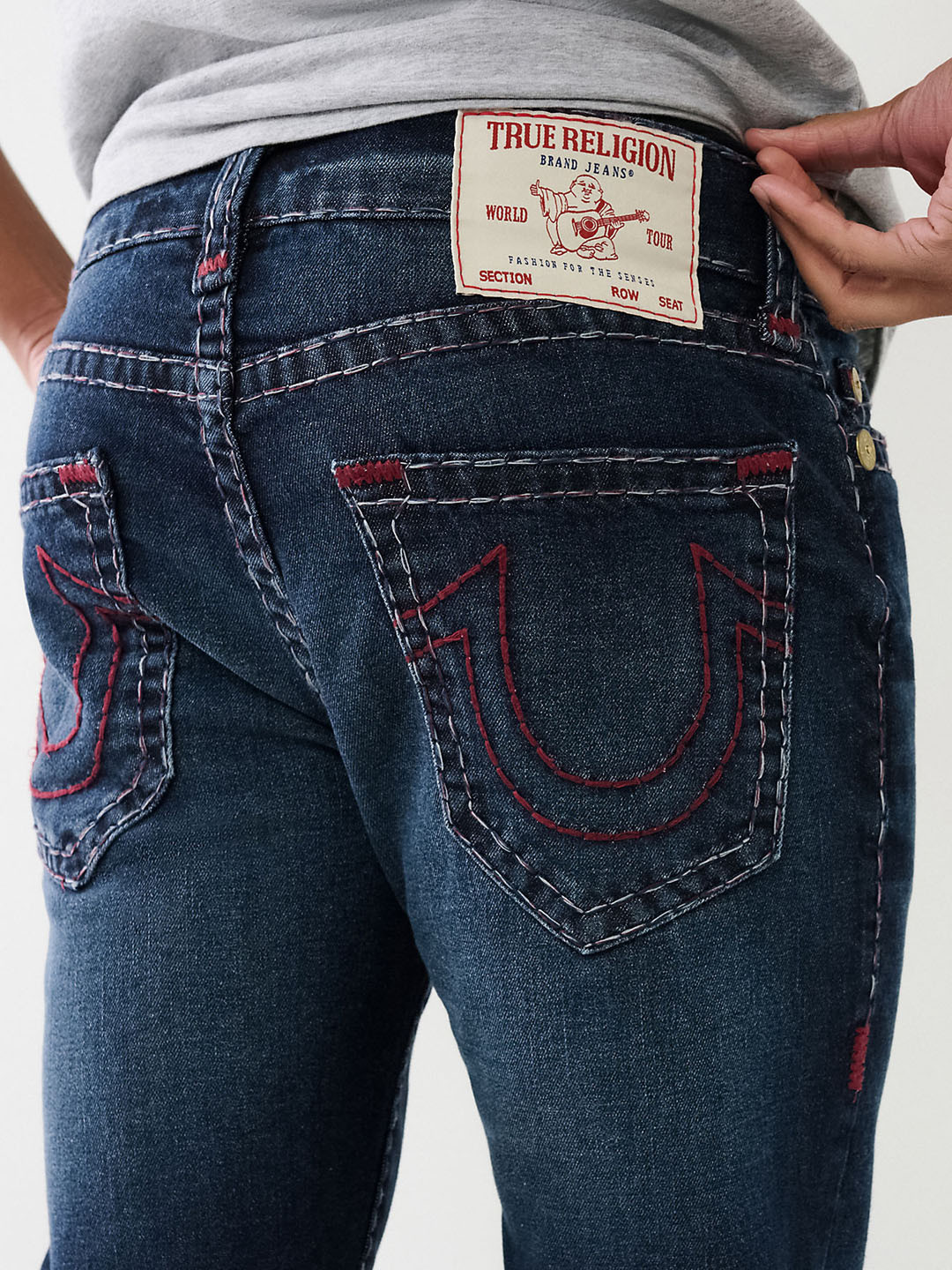 Buy True Religion Men Super T Rocco Slim Fit Clean Look Light Fade ...