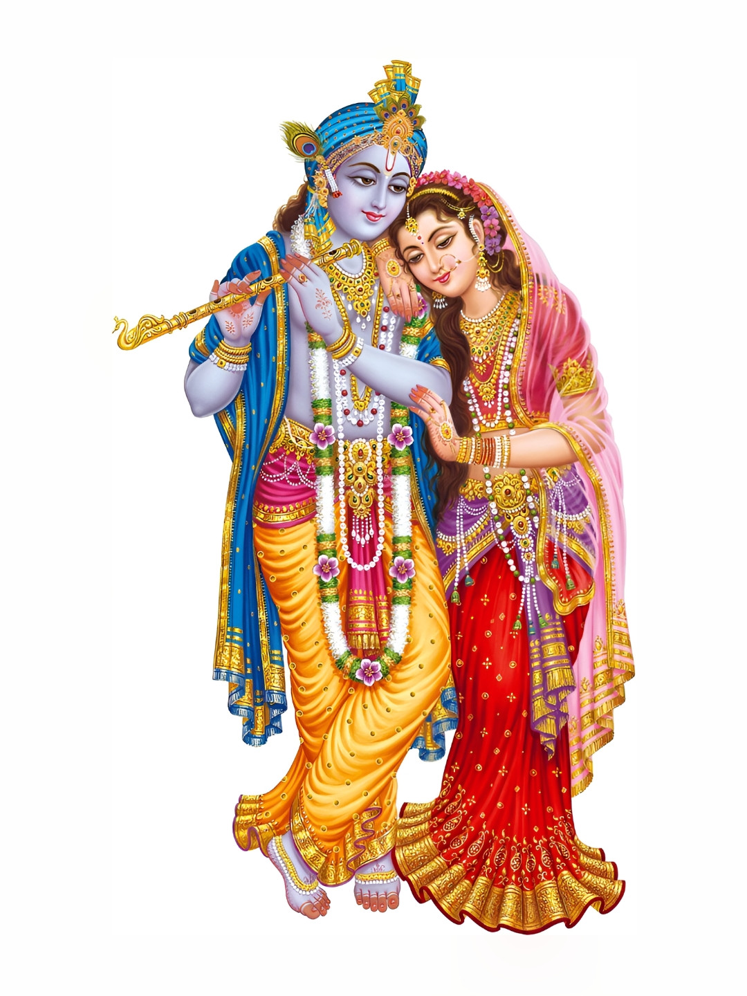 Buy Aquire Blue Radha Krishna Wallpaper - Decals And Stickers for ...