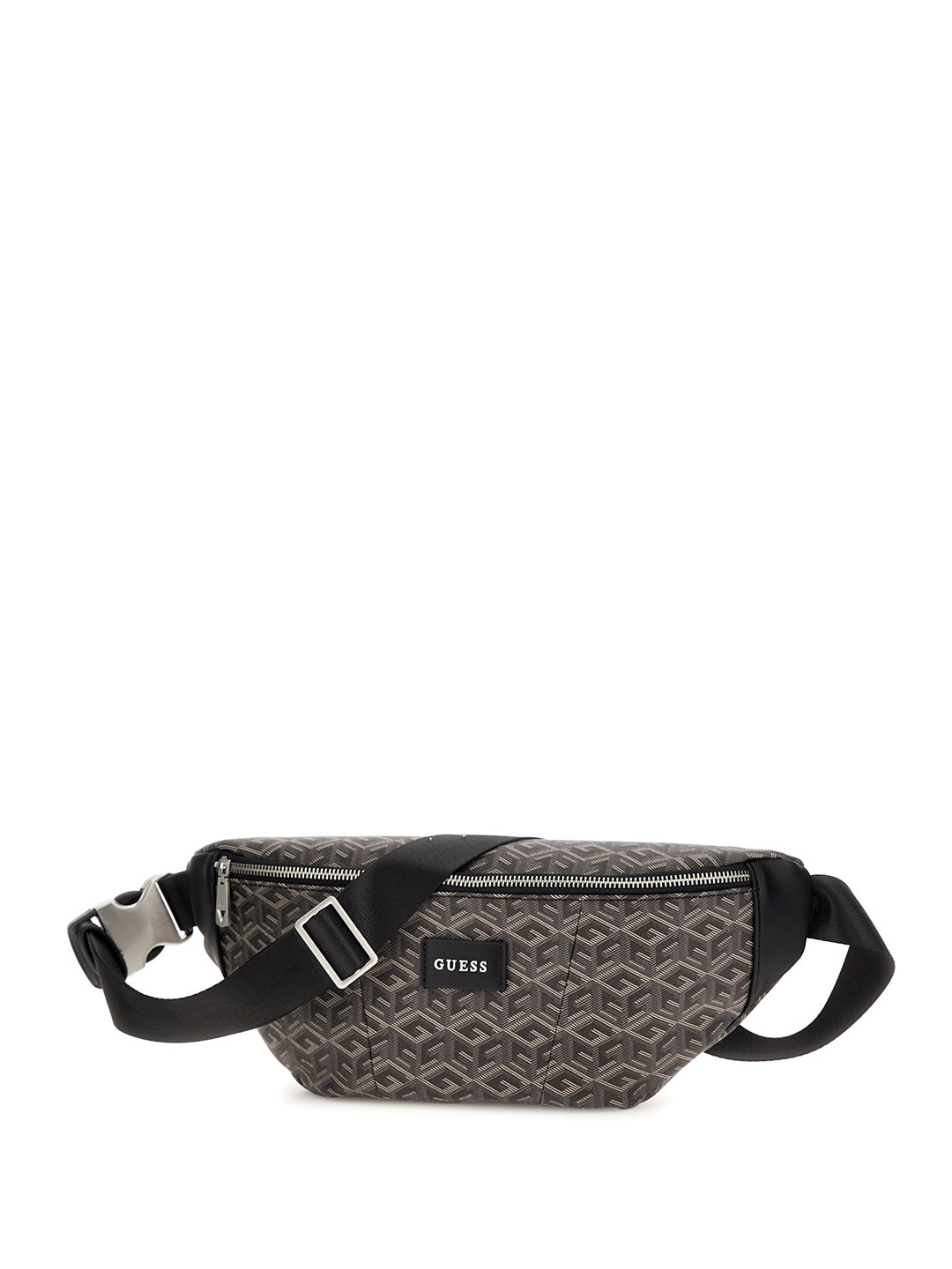 Buy GUESS Men Brand Logo Printed Structured Fanny Pack - Waist Pouch ...