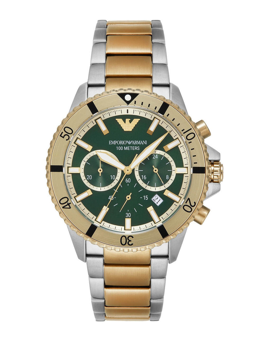 Buy Emporio Armani Men Stainless Steel Bracelet Style Straps Analogue ...