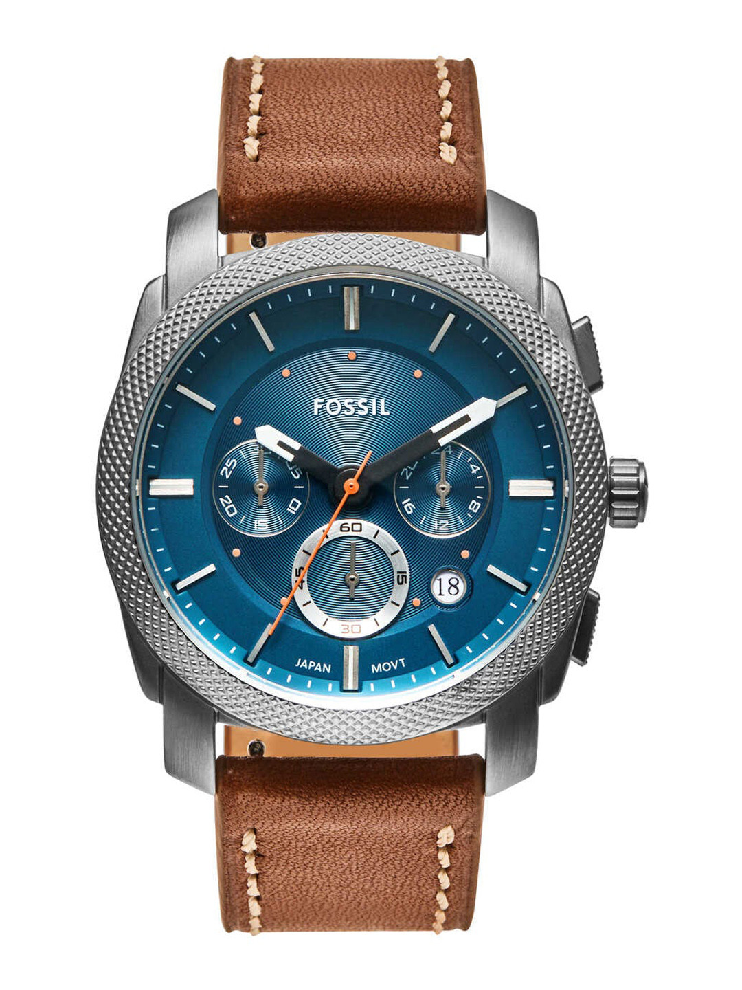 Buy Fossil Men Dial & Leather Straps Round Analogue Watch FS6059 ...