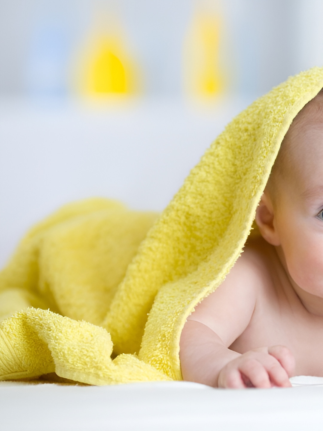Buy PnF Yellow Cute Baby Paper Wall Poster Photograph - Wall Art for ...