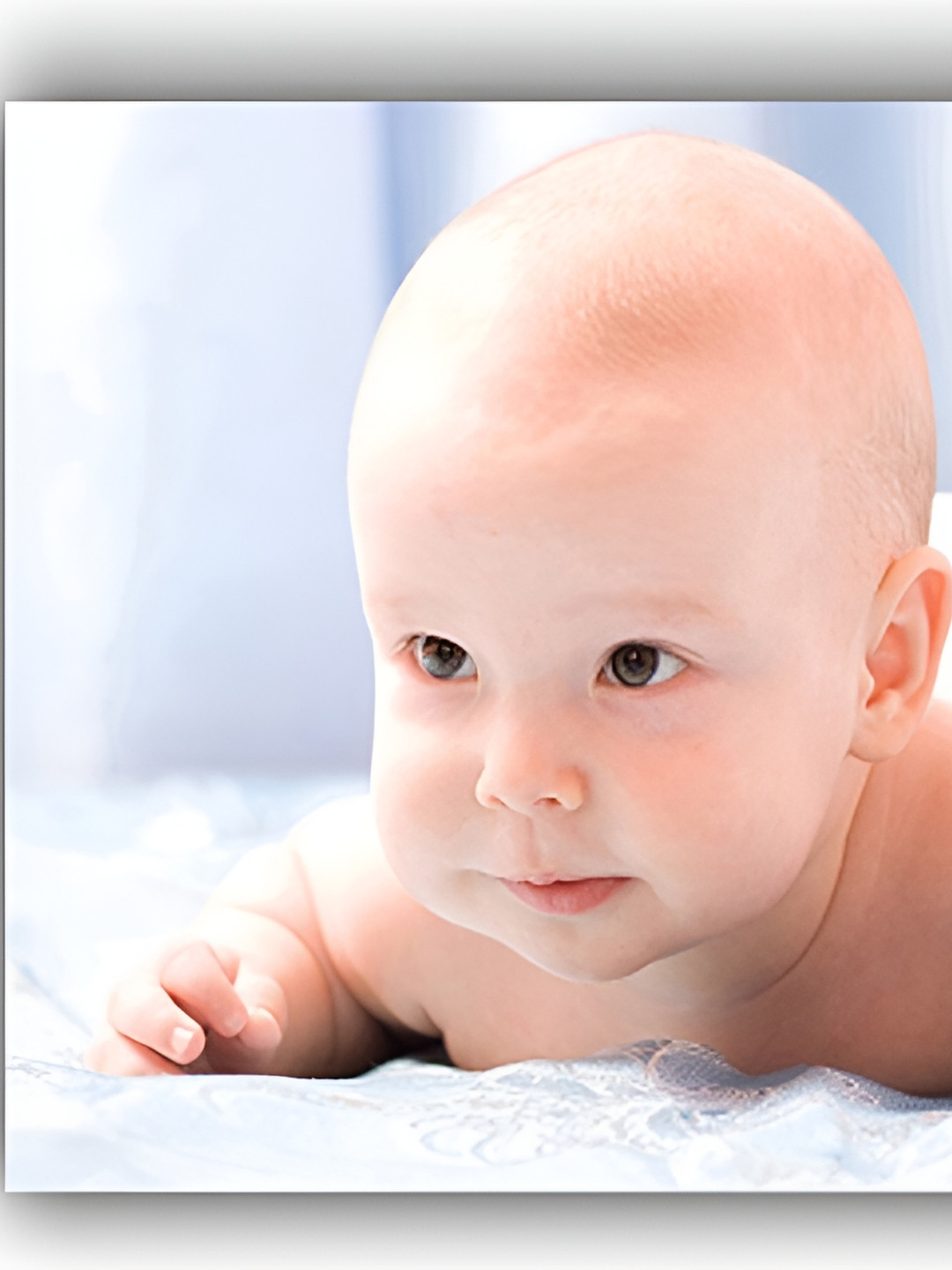 Buy PnF Blue White Cute Baby Paper Wall Poster Photograph - Wall Art ...